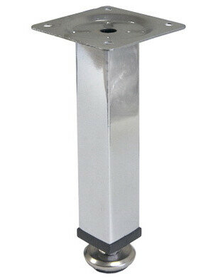 Опора мебельная квадратная d25х100 мм, хром STARFIX (SMF-4616)