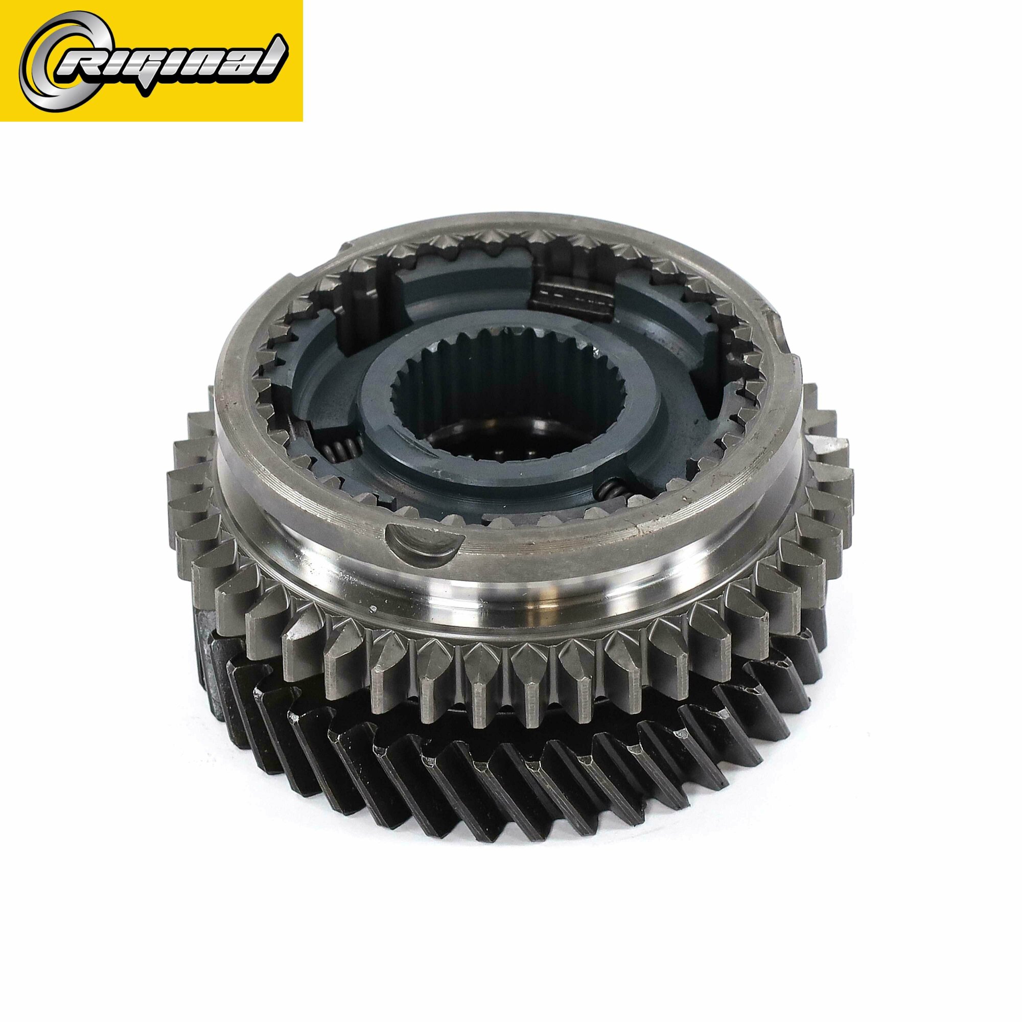 Шестерня КПП для а/м ВАЗ-2108-2115 (2-ой перед.) ст. обр в сборе(муфта+кольцо+подшипник) Riginal