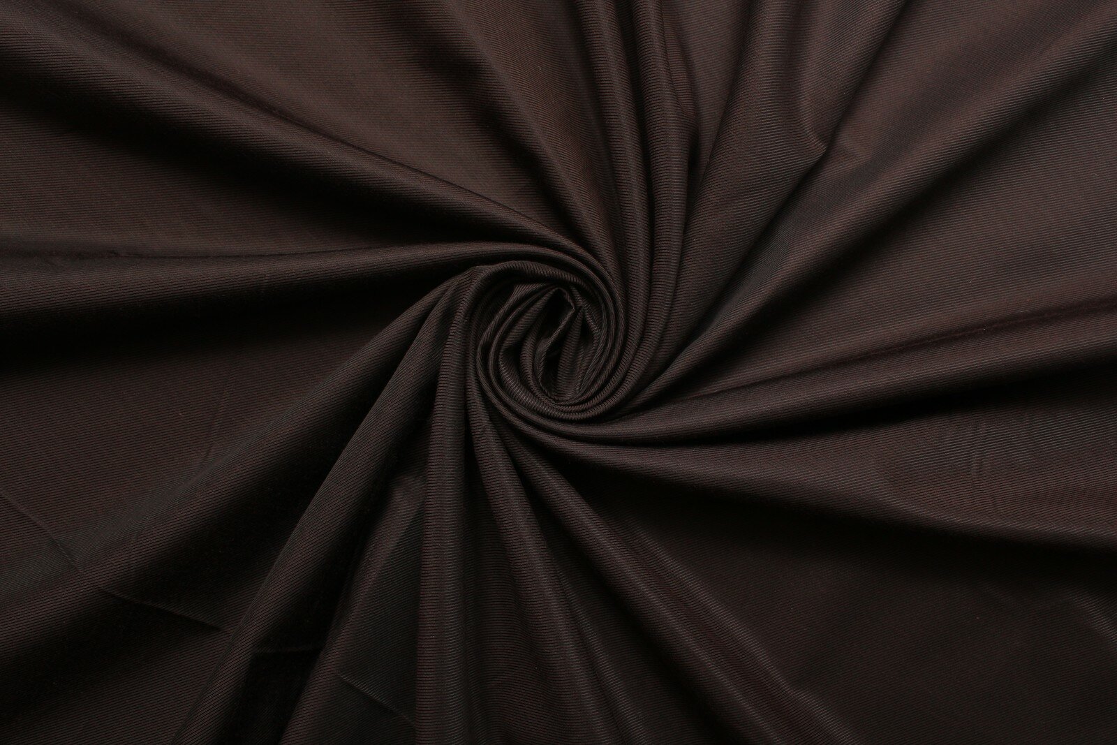Ткань Купра подкладочная Zegna чёрно-коричневая с оттенком какао (саржа), ш138см, 0,5 м