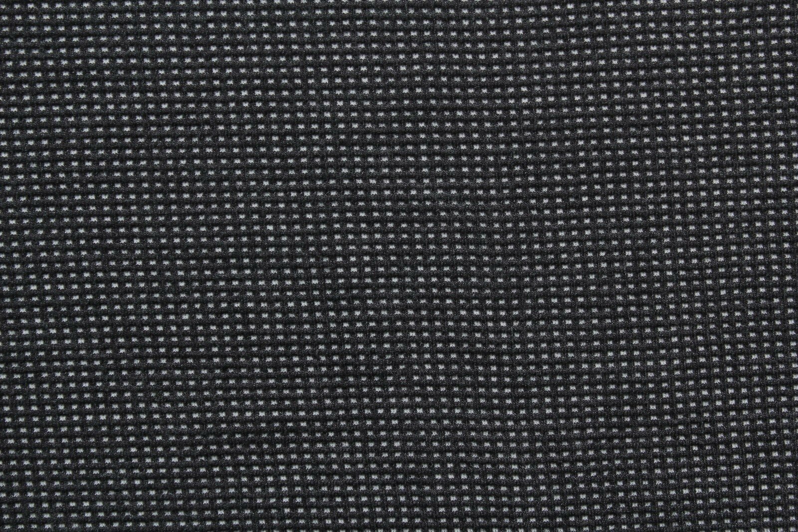 Ткань Трикотаж-жаккард двухслойный чёрно-белый, рифлёный, 460 г/пм, ш150см, 0,5 м