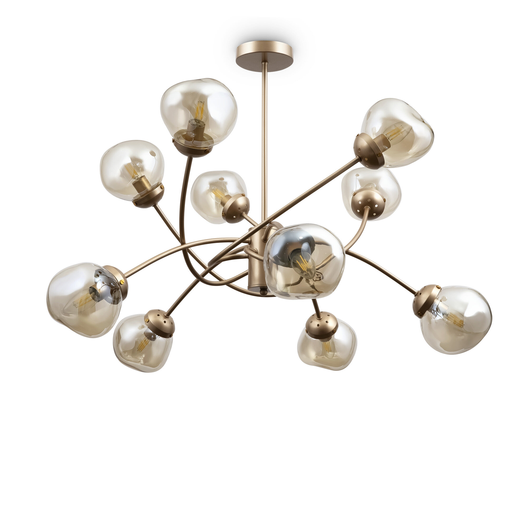 Люстра Freya "Volani" FR8017PL-10MG, крепление в комплекте, E14