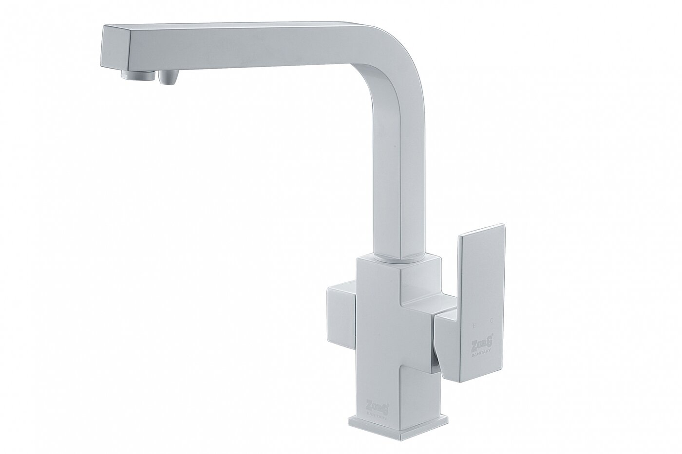 Смеситель для кухни под фильтр ZorG Sanitary ZR 311 YF-WHITE