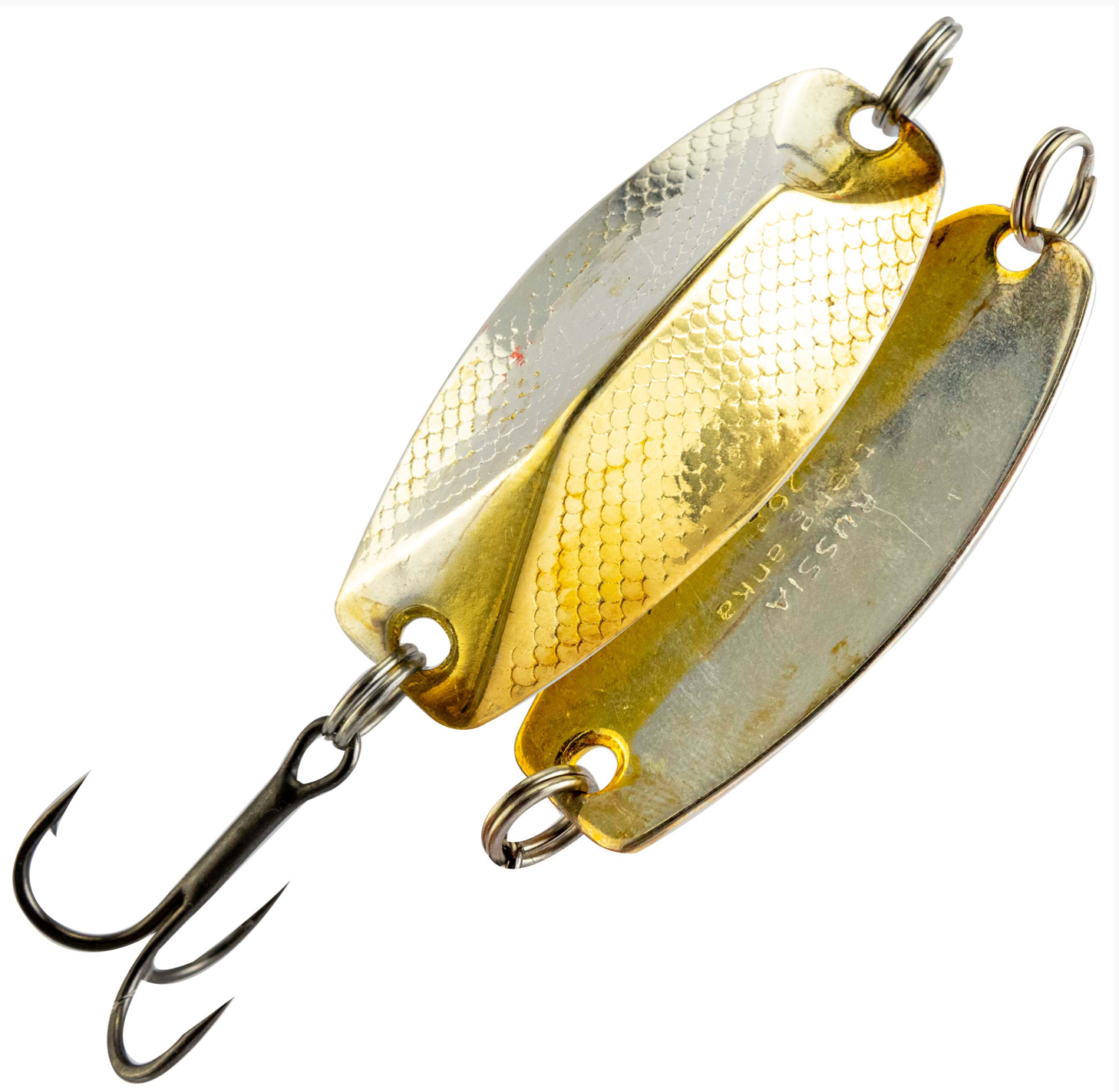 Блесна из латуни RB (Русская Блесна) Трехгранка 18г - 04, 45mm