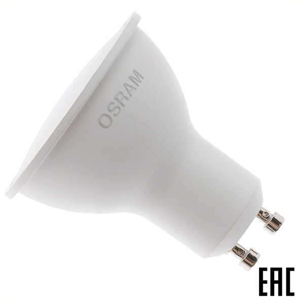 Лампа 7Вт 81586 LVPAR1660 7SW/840 230V GU10 560Лм 4000K светодиодная PAR16 х/б свет OSRAM (4 шт. в комплекте)