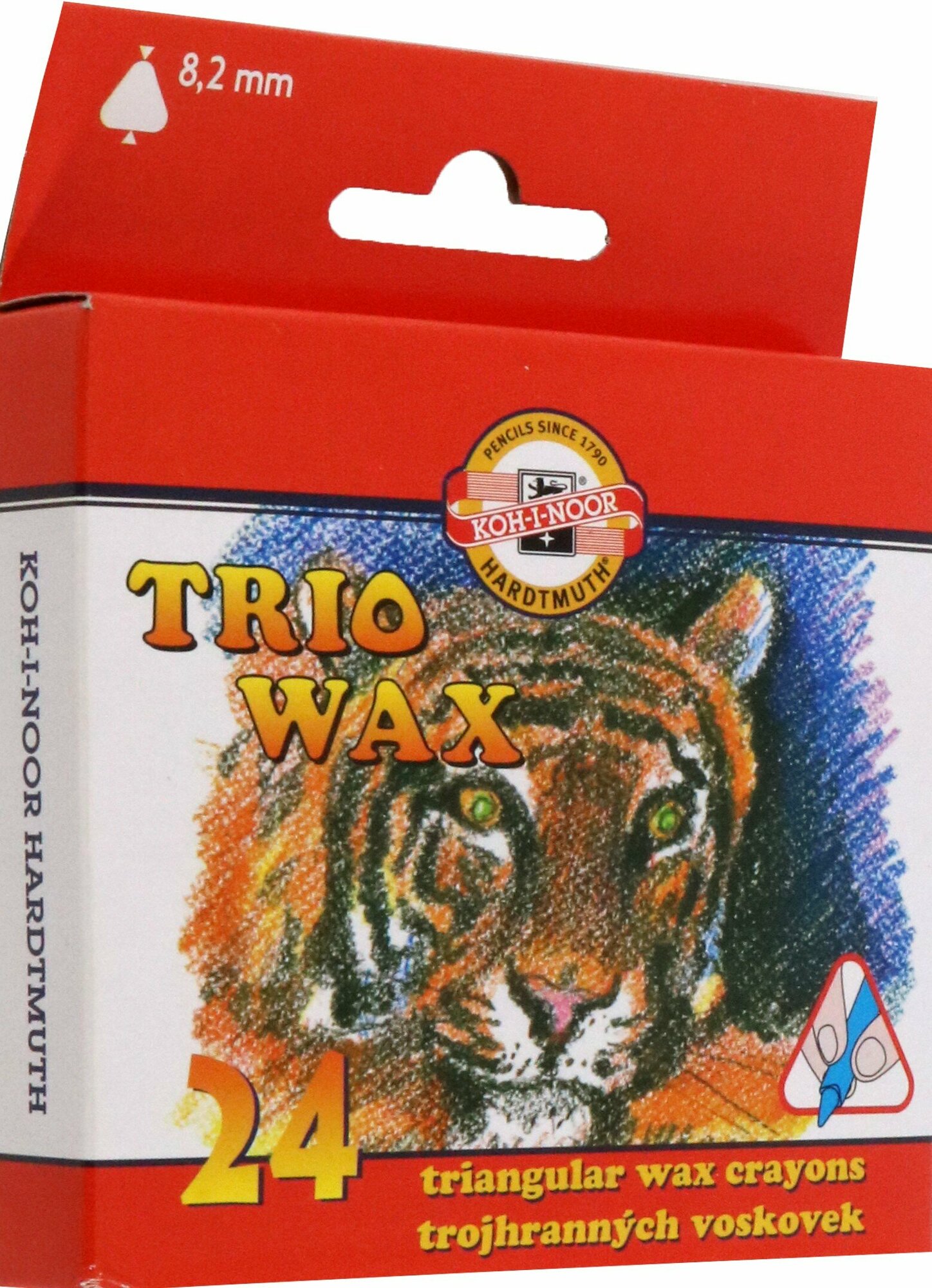 Мелки восковые Trio, 24 цвета