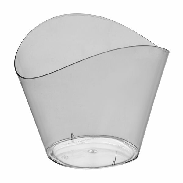 Форма пластиковая для комплимента "Эллипс" 120мл 83x61x70мм прозрачная уп/20шт