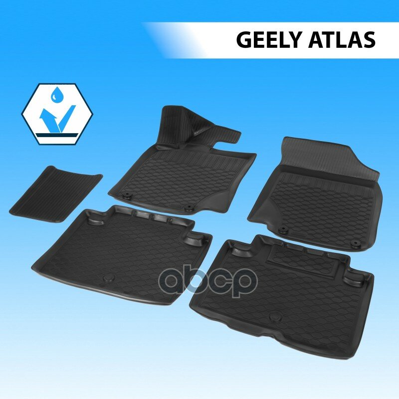 Коврики салона RIVAL для Geely Atlas 2018- Rival арт. 11903001