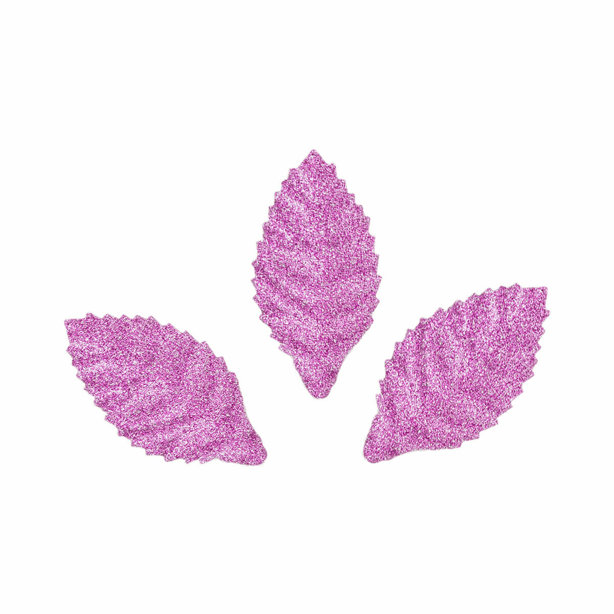 YX15-117 Бумажные листья с блестками, 3,8*2 см, упак./8 шт, Astra&Craft (фиолетовый)