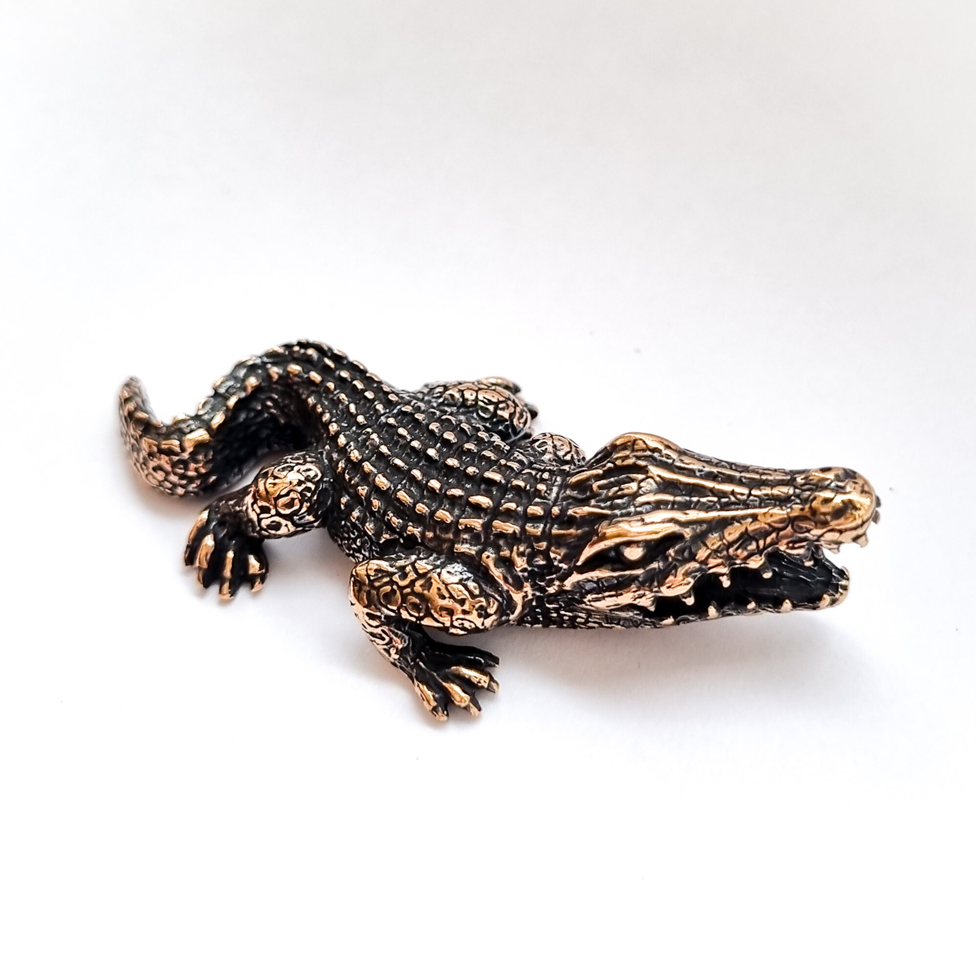 Крокодил Фигурка Бронза Рязанская литейная мастерская