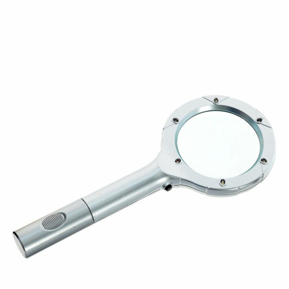 Лупа (с 5-кратным увеличением, подсветка, 2xАА н/п), L8,5 W2,5 H21 см