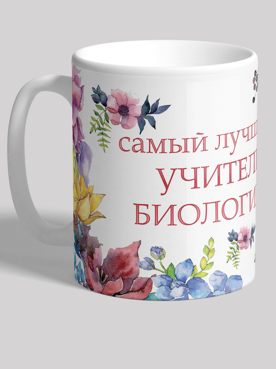 Кружка cooperative.moscow "учитель биологии" (учителю биологии, школа, лицей, колледж, институт) 330 мл