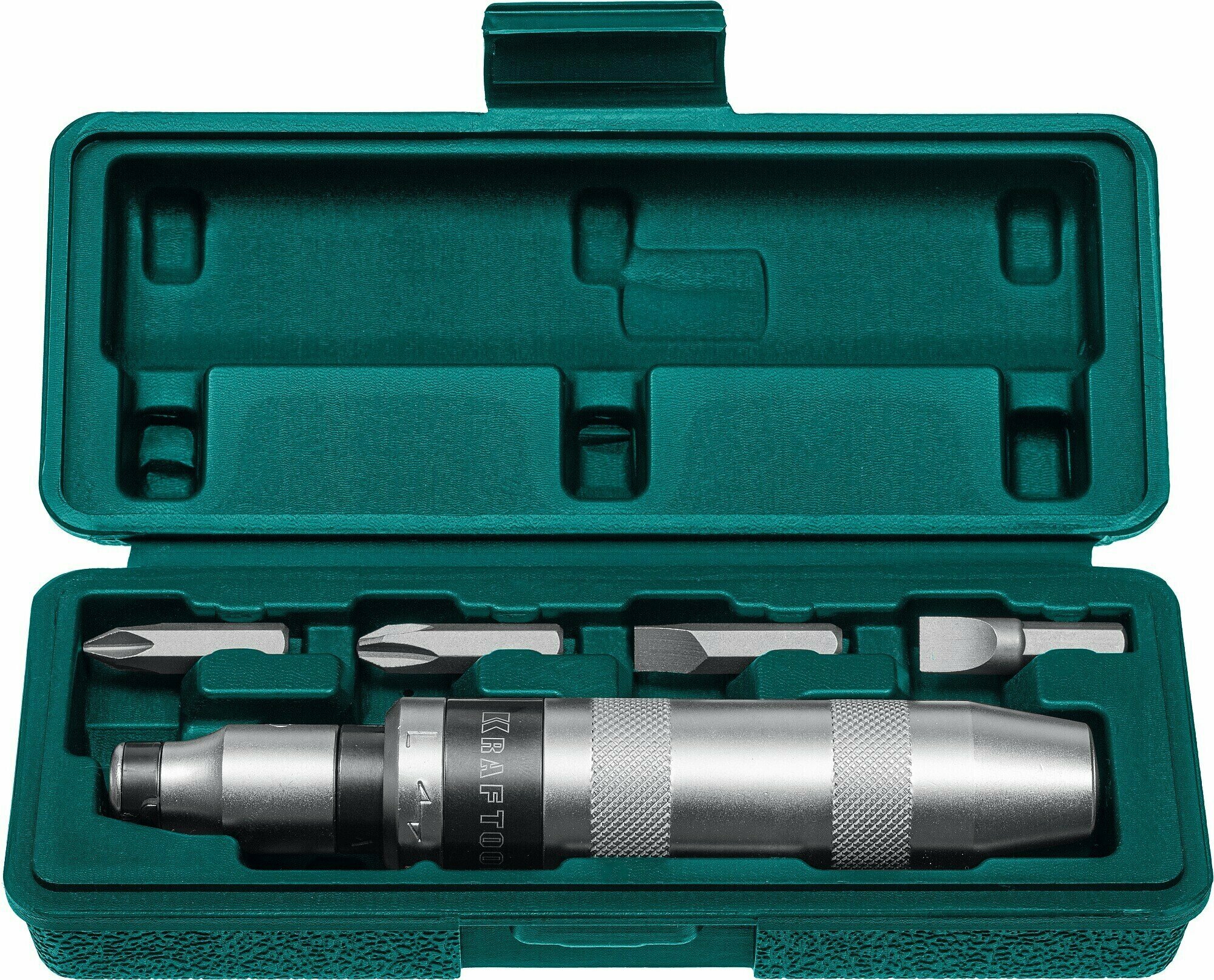 KRAFTOOL ID-6, 6 предм, ударно-поворотная отвертка (25555)