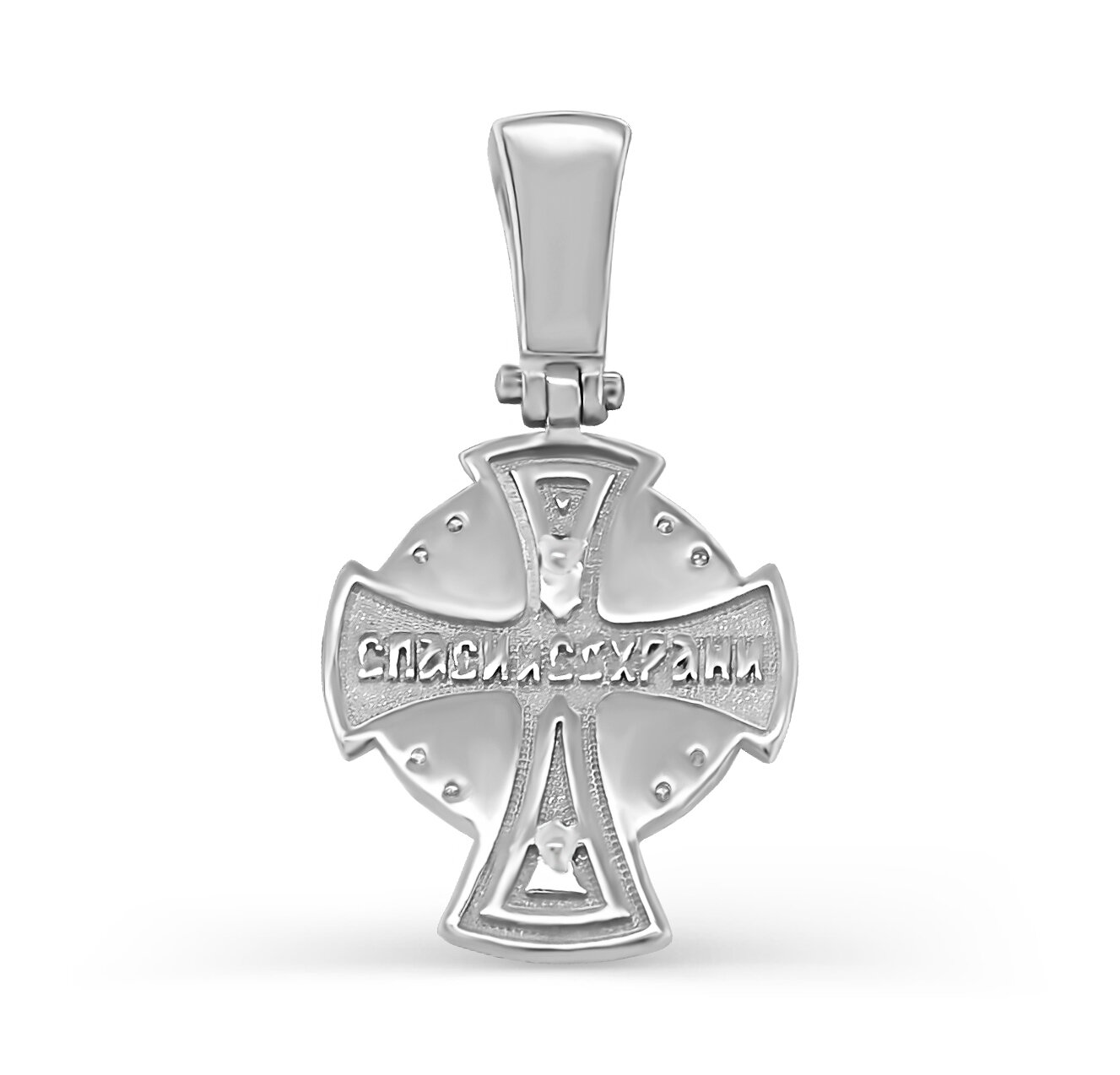 Крестик JEWELIN, белое золото, 585 проба, бриллиант