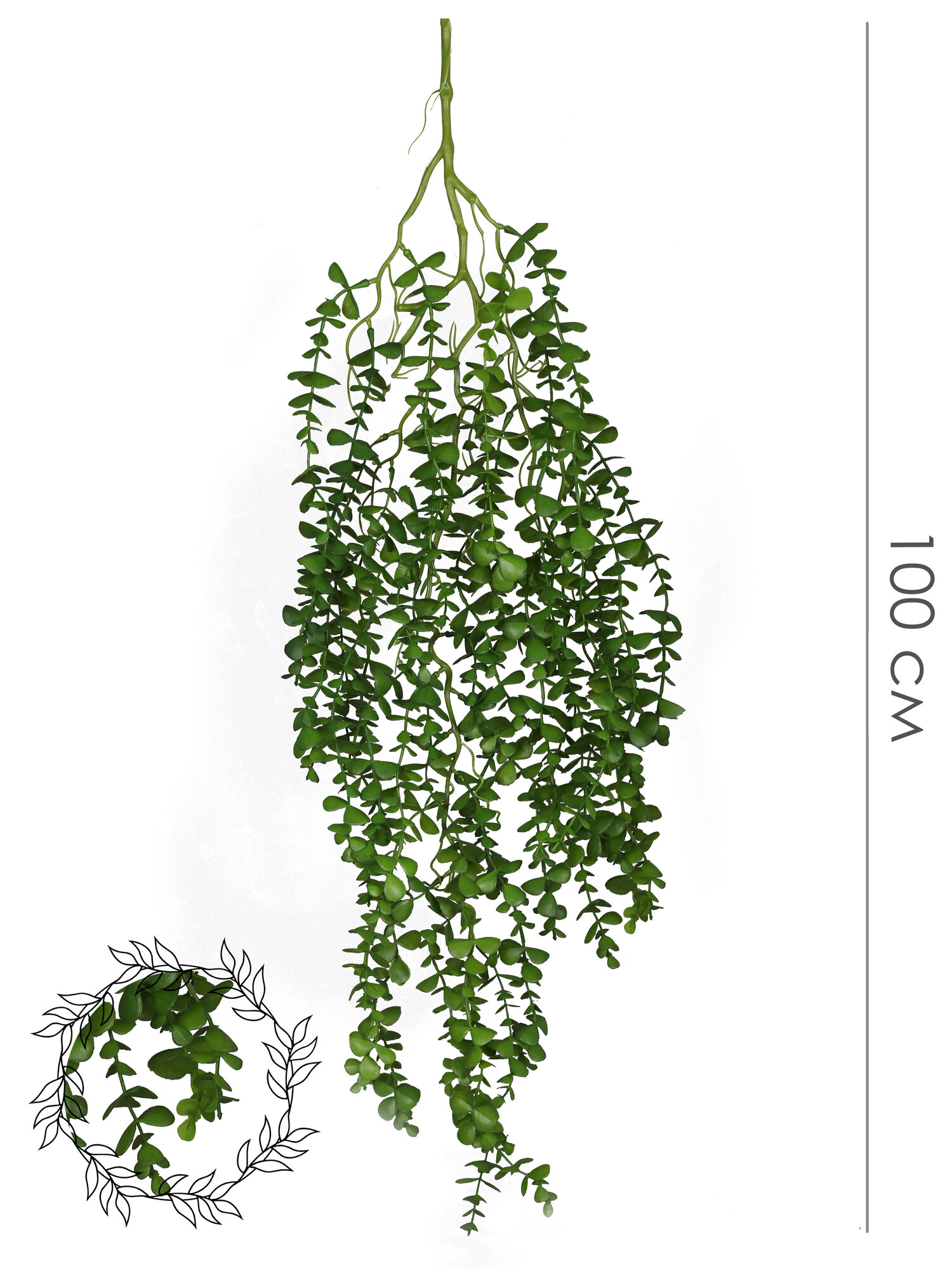 Искусственные кусты Свисающие (эвкалипт) от бренда Holodilova