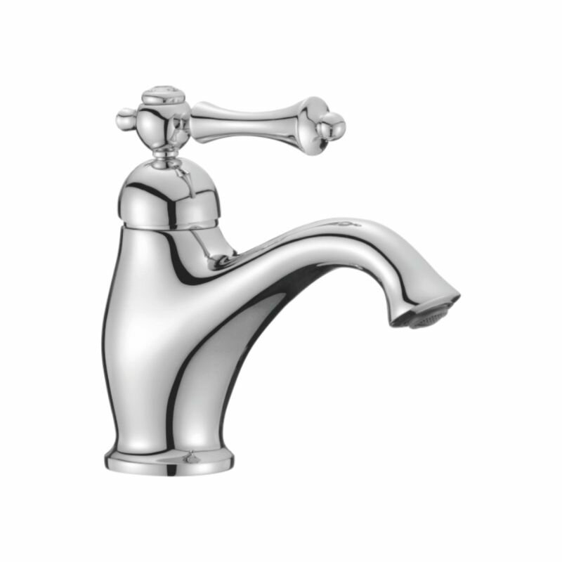 Однорычажный смеситель для раковины (умывальника) Rose R0101, хром, латунь, ретро