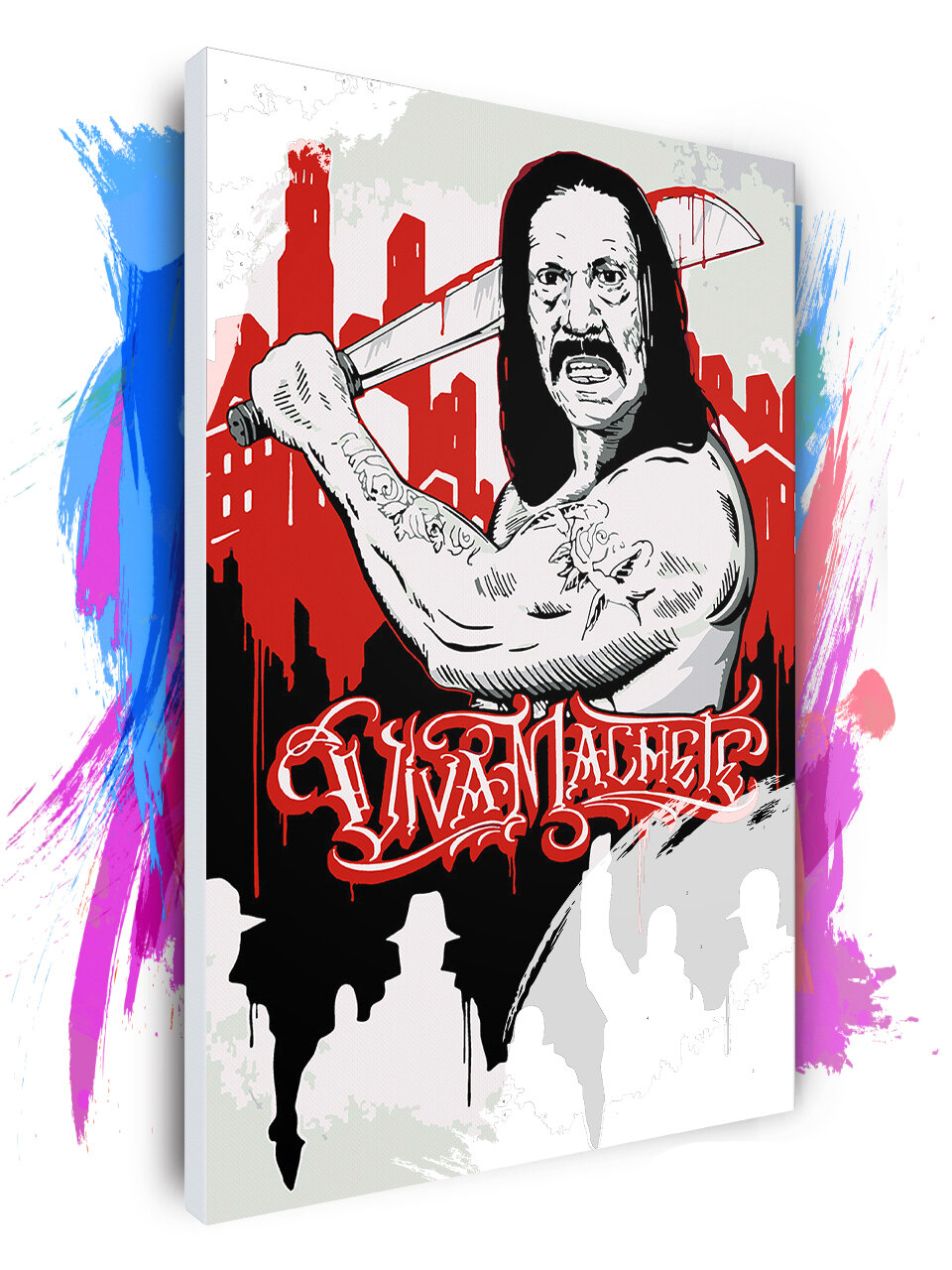 Картина по номерам на холсте Постер Мачете, 40 х 60 см