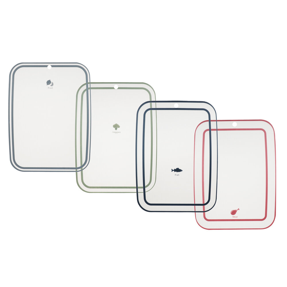 Набор разделочных досок SATOSHI Ривьера 4шт 852-147 гибкие, 28х21см