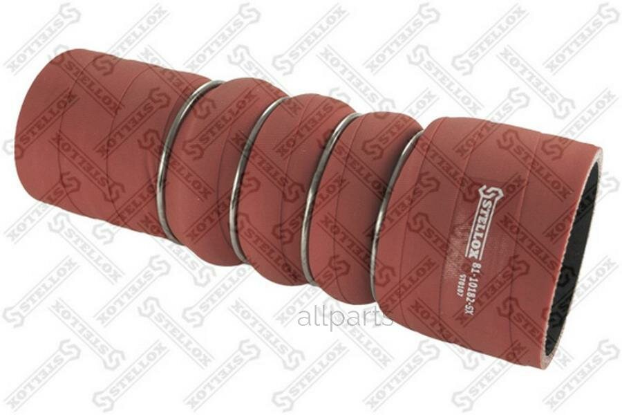 STELLOX 81-10182-SX Патрубок интеркулерасиликон, красный D=65/50мм, L=190 4кольца MAN