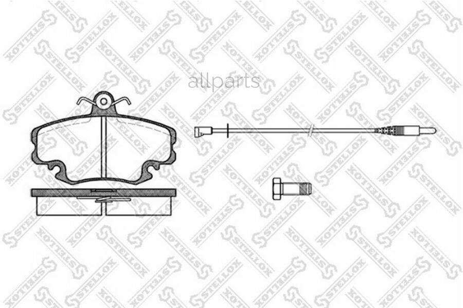 STELLOX 152002SX 141 02 ! колодки дисковые п.\Renault R19 88-96/Espace 84-92/Megane 1.4-1.9TD 99-02