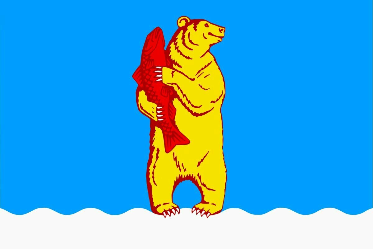 Флаг столицы субъекта РФ - Анадырь, Размер: 75х50 см.