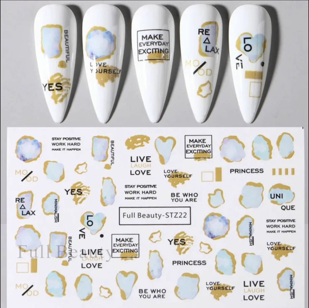 Наклейки, слайдеры для ногтей