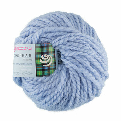 Пехорская ПТ Северная пряжа 40% акрил 30% ангора 30% полутонкая шерсть 50 г 50 м цвет №496 яр. сирень (1шт)