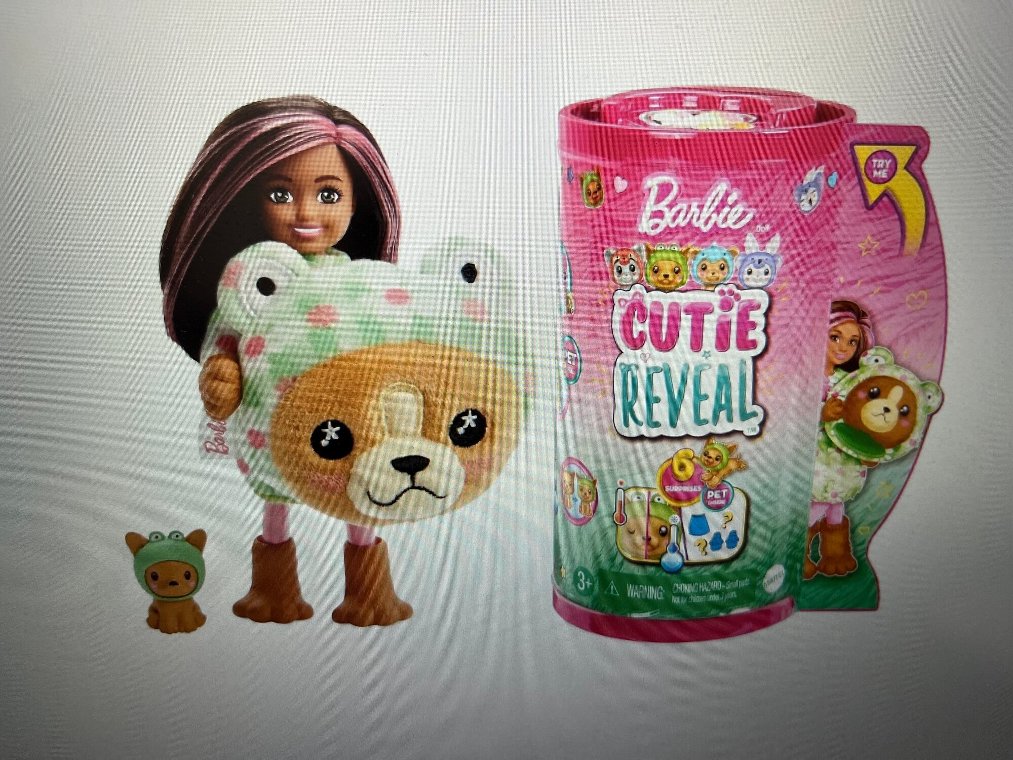 Кукла Barbie Cutie Reveal Chelsea Costume Cuties Series Собачка HRK29