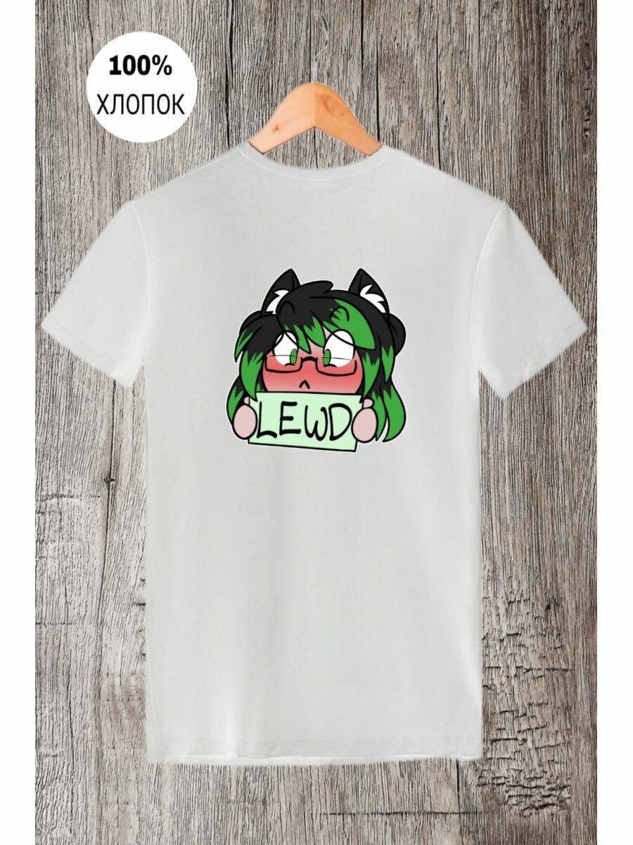 Футболка аниме кошка лана гача лайф life