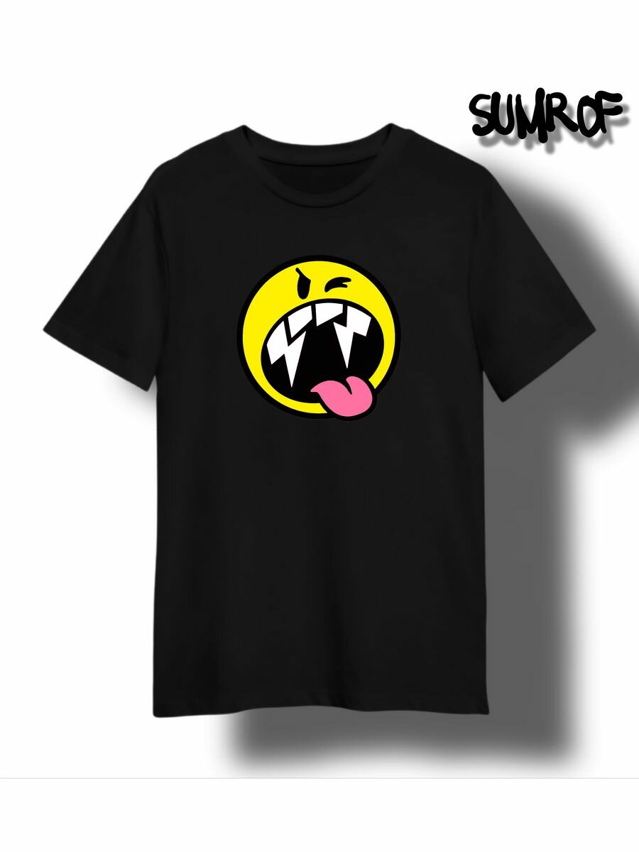Футболка смешной смайлик smile