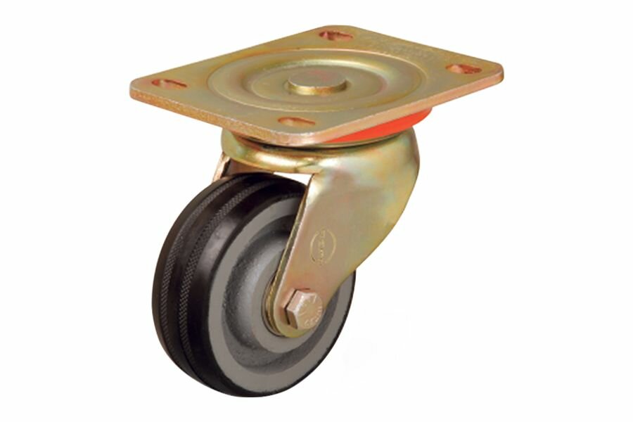 Колесо с поворотной платформой D 125 мм до 200 кг EMES ED01VBR125X40