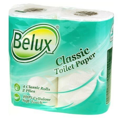 Набор из 3 штук Бумага Belux Classic 4шт, 2х слойная, белая