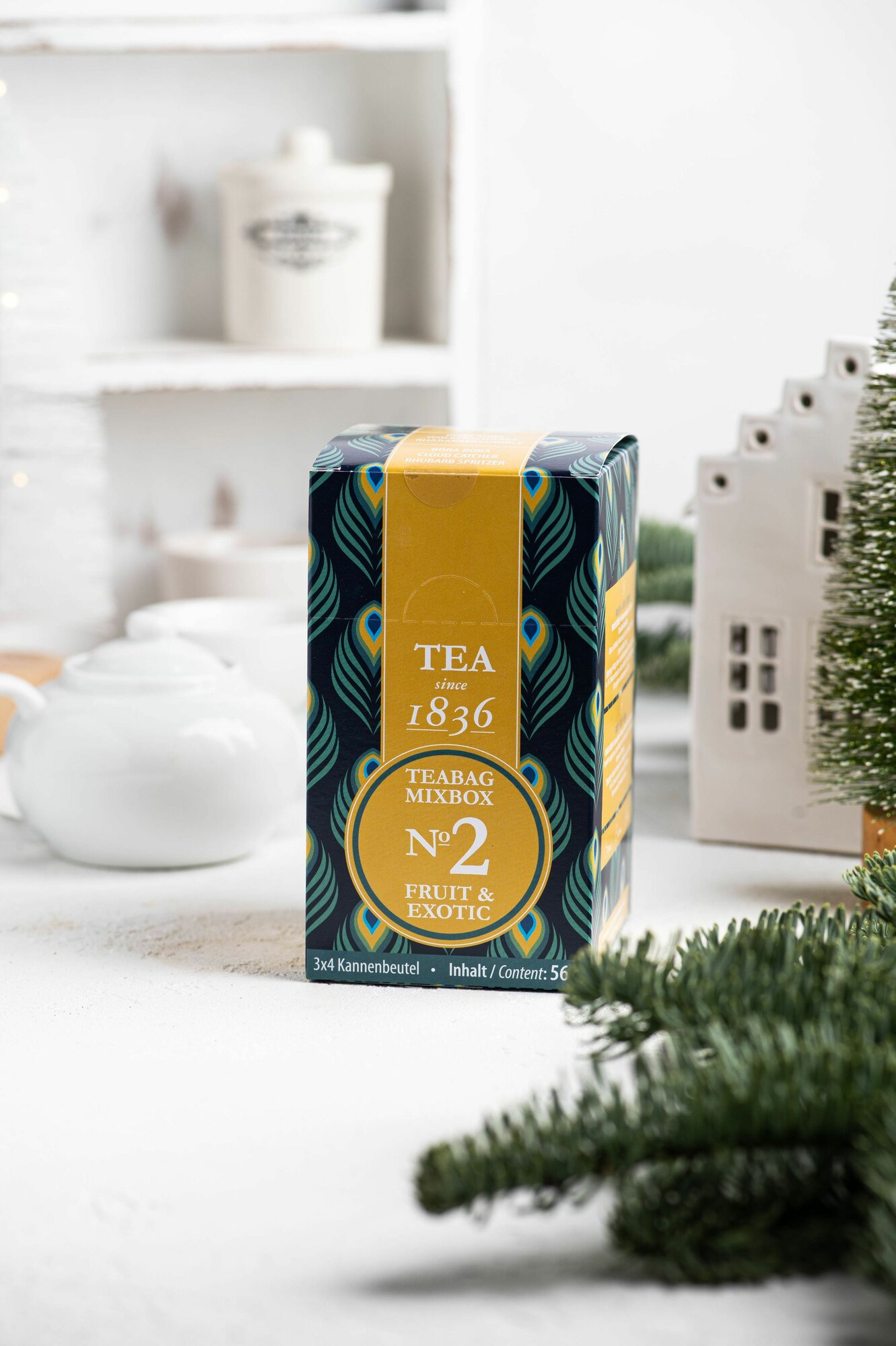 Микс бокс. №2 Чай фруктовый пакетированный ( 3 разных вкуса по 4 пакетика - перамидки )