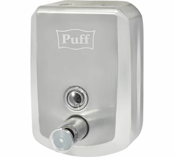 Дозатор для жидкого мыла Puff 8705 из нержавеющей стали, хром, 500 мл, с ключом 1402.137