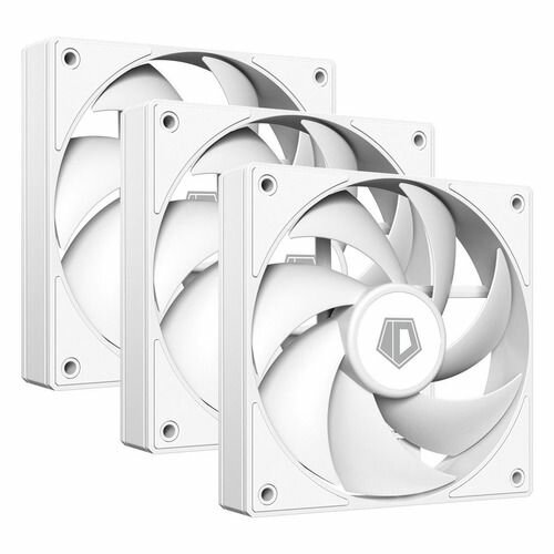 Вентилятор ID-Cooling AF-125-W Trio 120х120x25 белый 4-pin (упак:3шт) Ret