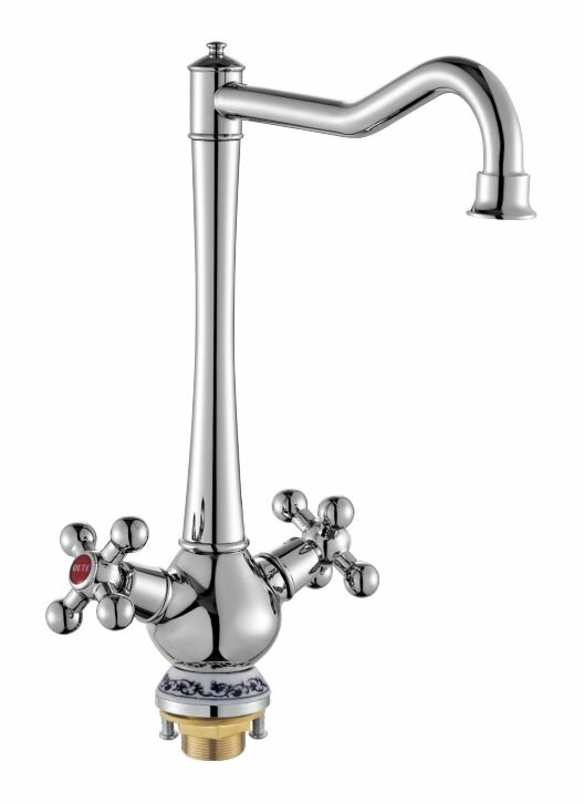 Смеситель для кухни OUTE. Высота 330 мм, вынос излива 260 mm. Материал: латунь.