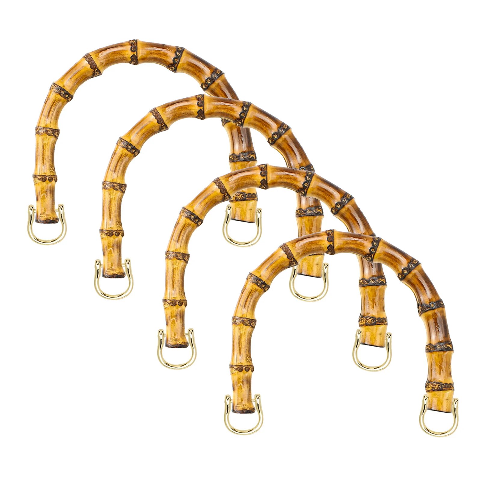 2/4 шт, бамбуковые ручки для женских кошельков и сумок 4pcs