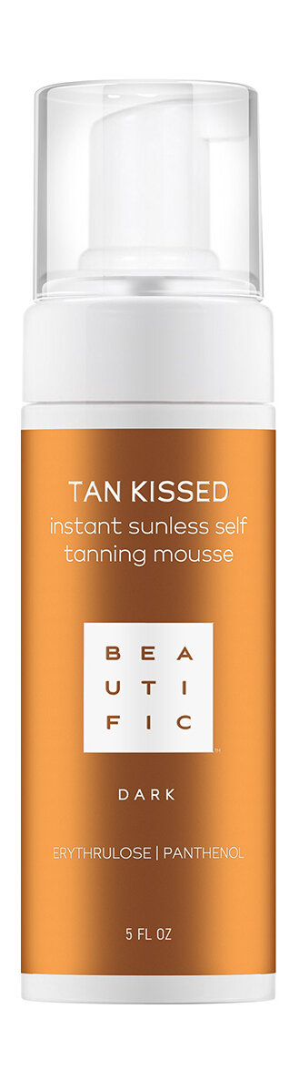 BEAUTIFIC Мусс для тела тонирующий Tan Kissed в оттенке dark, 150 мл