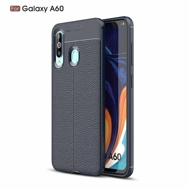 Накладка силиконовая для Samsung Galaxy A60 A606 / Samsung Galaxy M40 кожу синяя