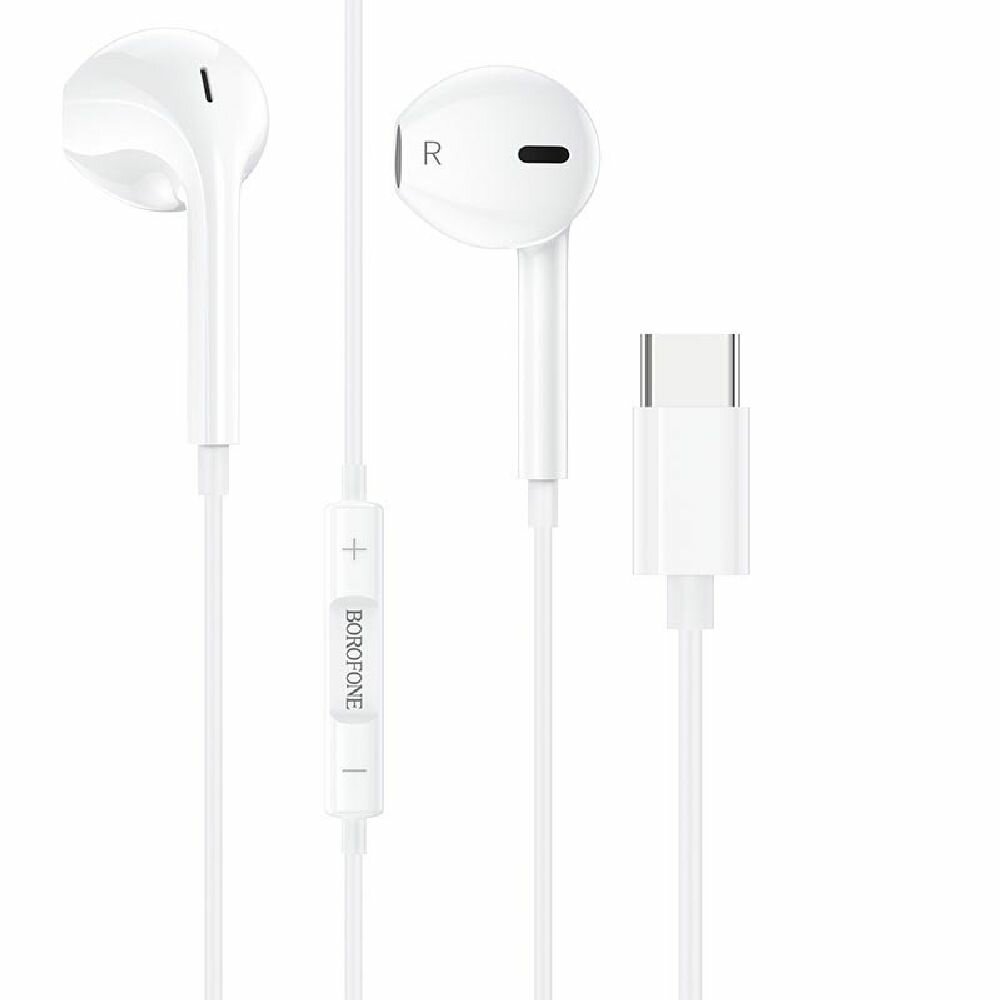Гарнитура BOROFONE BM56 Original Series Earphones For Type-C Display Set (20 шт.) (белая)