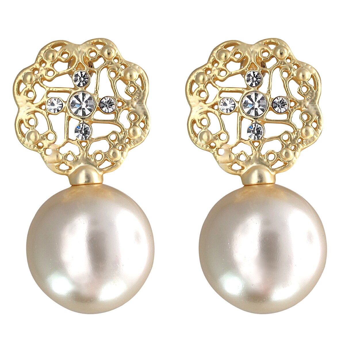 Серьги с подвесками, жемчуг имитация, стекло