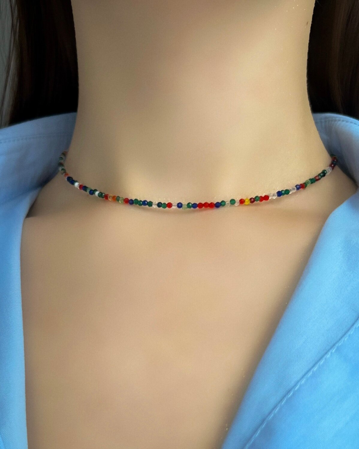 Колье, кристаллы Swarovski