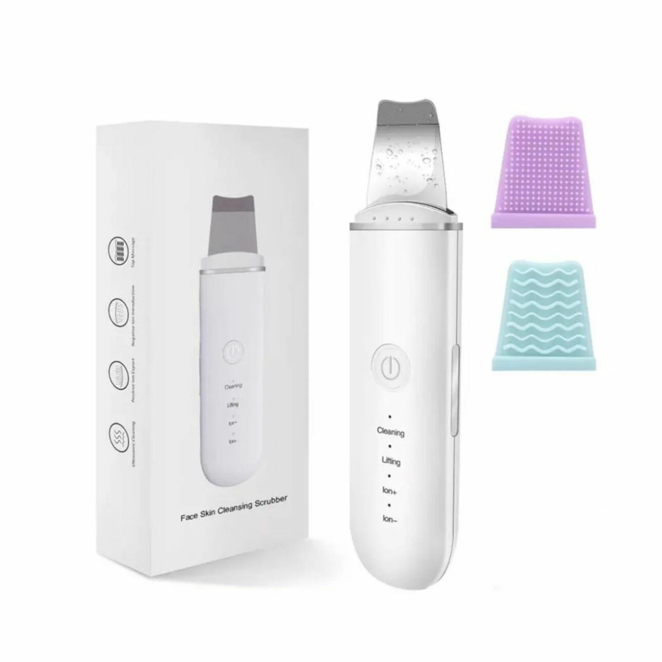Beauty Concept Ультразвуковой скрабер-массажер для чистки кожи лица, цвет белый