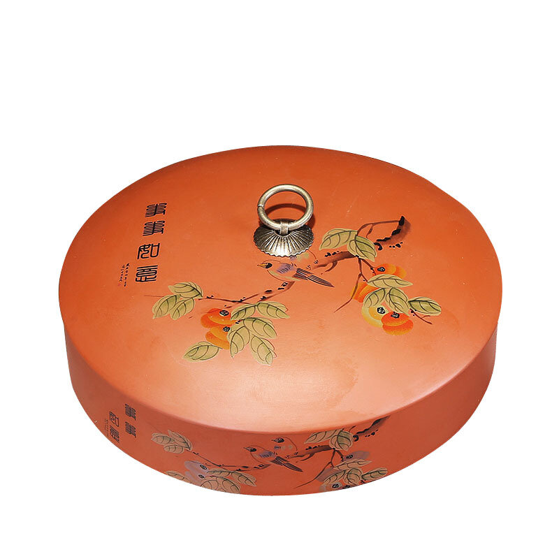 Фиолетовая глиняная керамическая банка для чая, упаковка для пуэр-чая, штабелируемая банка 357 г, производитель, оптовая продажа, легкая роскошь, ретро