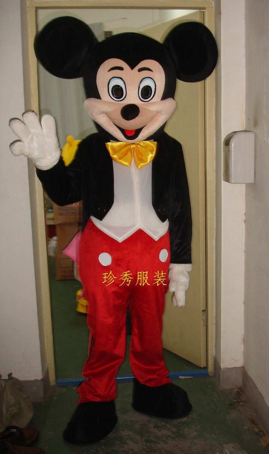 Костюм куклы Минни Микки, с головным убором, для аниме-представлений, черный