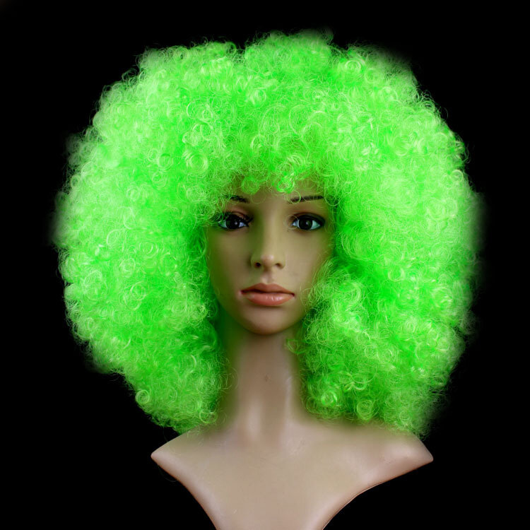 Цветной большой парик-афро для костюмированных вечеринок, клоунских костюмов, забавных аксессуаров и показов мод.