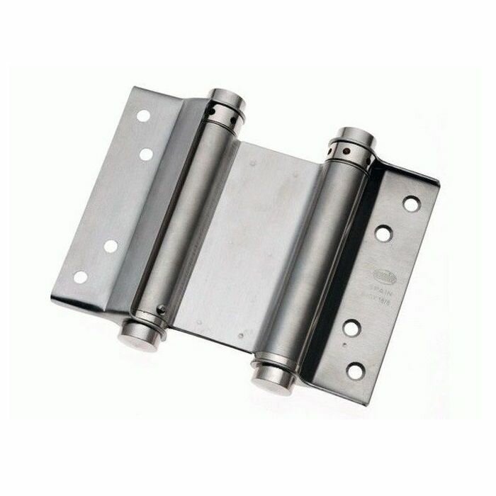 Петля пружинная ( барная ) Livgard 120 мм двусторонняя сатин