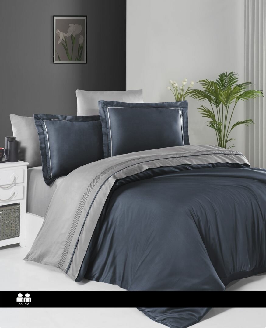 Комплект постельное Deluxe Satin белье Евро