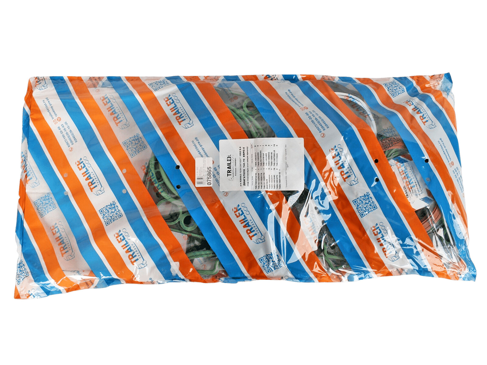 Прокладка двигателя КАМАЗ-ЕВРО-4 полный комплект под пластиковую клапанную крышку 109 деталей TRAILER