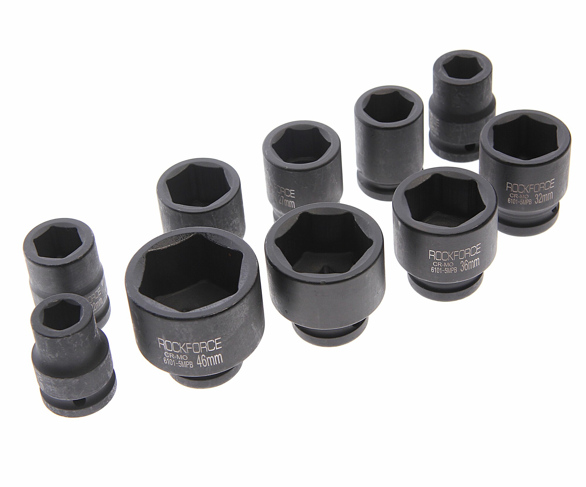 Набор головок RF-6101-5MPB ударных 10пр,3/4", 6гр. в метал. кейсе ROCKFORCE