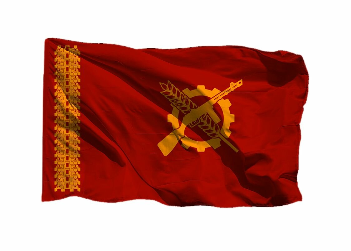 Флаг Союз Советских Военных Республик Metro Last Breath 90х135 см на сетке для улицы, для флагштока